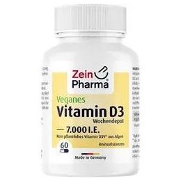 ZeinPharma Vegane Vitamin D3 7000 Ie (wochendepot) Kapseln 60 ST