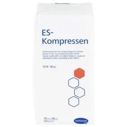 Es-Kompressen Unsteril 10x10 cm 16Fach 100 ST