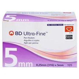 Bd Ultra-Fine Pen-Nadeln 5 Mm 31 G 0.25 Mm 105 ST