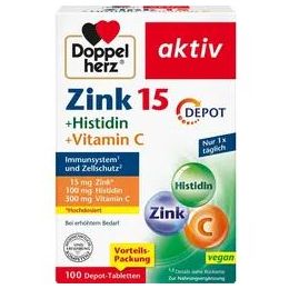Doppelherz Zink15Mg+histidin+vitamin C Depot Aktiv 100 ST