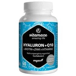 Hyalurons&auml;ure 200 mg Hochd. + Coenzym Q10 Vegan 60 ST