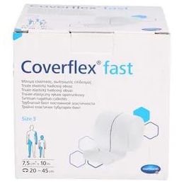1001 Artikel Medical Coverflex Fast Schlauchverb.gr.3 7.5 cmx10 M Wei&szlig; 1 ST