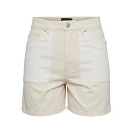 Pieces Shorts 'KAJA' Damen Größe 30/31 beige / weiß