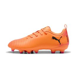 Puma Fu&szlig;ballschuhe Jungen Gr&ouml;&szlig;e 38 lila / orange / schwarz