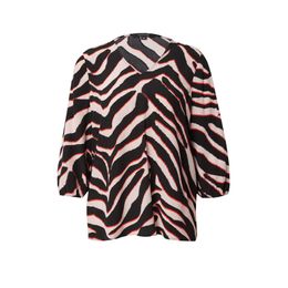 comma, COMMA Blouse female size XXXL Pastel pink / Red / Black