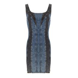 This is PCFG Kleid 'Free Heaven' Damen Größe 40 blue denim / black denim Winterkleid