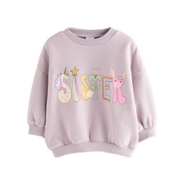 next Sweatshirt M&auml;dchen Gr&ouml;&szlig;e 110 gelb / hellgr&uuml;n / pastelllila / rosa