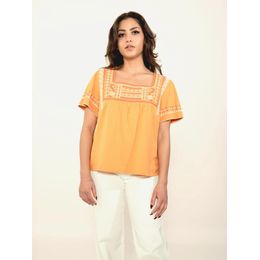 Odd Molly Shirt 'The Earth' Damen Gr&ouml;&szlig;e M orange / dunkelorange / wei&szlig;