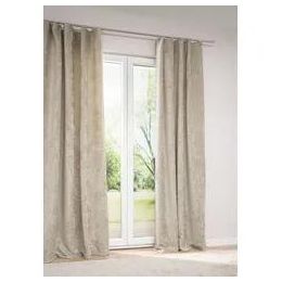 Lysel - Dekoschal Thermo Parca #1W in den Maßen (B x H): 145cm x 245cm in Ockergelb/Beige