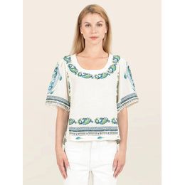 Odd Molly Shirt 'The Plate' Damen Gr&ouml;&szlig;e M hellbeige / blau / dunkelblau / gr&uuml;n