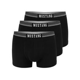 Mustang Boxershorts 'Mustang 3er Pack - Boxershorts aus Baumwolle, Unterhosen f&uuml;r M&auml;nner' Herren Gr&ouml;&szlig;e XXL schwarz