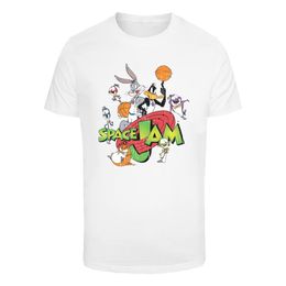 Merchcode Shirt 'Space Jam Team' Herren Größe L grün / orange / schwarz / weiß