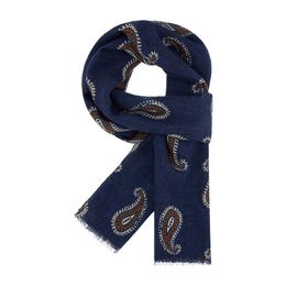 Boggi Milano Scarf male Blue size One Size