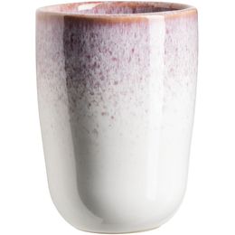 Becher GIPFELSTÜCK "Kaffeebecher-Set Alpenwiese", lila (beere), H:11,5cm Ø:8cm, Steinzeug, Trinkgefäße, jedes Teil ein Unikat, 4-teilig