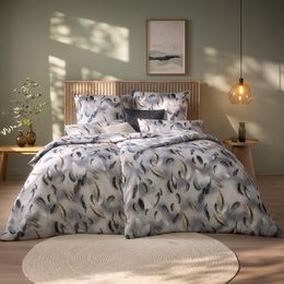 Bettwäsche Estella "Bernadette", grau, B/L: 135cm x 200cm, 1 Stk., 2 Stk., Satin de Luxe, B/L: 80cm x 80cm & 40cm x 80cm, 3 Stk., Satin de Luxe, Obermaterial: 100% Baumwolle, Bettwäsche