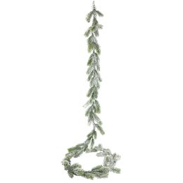 Kunstgirlande I.GE.A. "Tannengirlande", grün, weiß, B:16cm H:180cm L:16cm, Kunststoff, Kunstpflanzen, Weihnachtsgirlande künstlich Tanne geeist Adventskranz Kranz Tür Deko