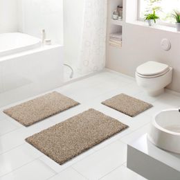 Badematte Grund "Elysia", beige, H:27mm, Polyester, Badematten, LUXURYSOFT-Flor, ultraweich & angenehm warm, 5 Jahre Garantie