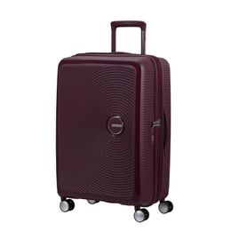 Hartschalen-Trolley American Tourister "SOUNDBOX, in verschiedenen Farben und Größen", Gr. B/H/T: 46,5cm x 67cm x 29cm 71,5 l, wild cherry, Polypropylen, unifarben, Koffer, Reisekoffer Trolley Aufgabegepäck TSA-Zahlenschloss Volumenerweiterung