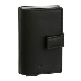 JOOP! Kartenetui JOOP "pero c-two e-cage sv8f", schwarz, Leder, Basic, Kleinlederwaren, aus Leder
