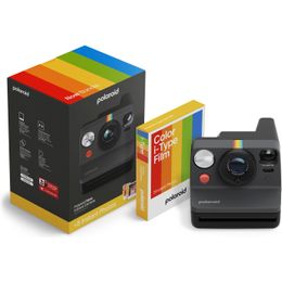 Polaroid Sofortbildkamera "Now Gen 3 + Farbfilm-Paket (8 Fotos)", schwarz, B:15,02cm H:11,22cm T:9,6cm, Fotokameras