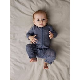 Schlafanzug name it "NBMWANG WOOL NEEDLE NIGHTSUIT SOLID NOOS", Jungen, Gr. 50, beige (folkstone gray), Strick, Obermaterial: 100% Wolle, unifarben, regular fit, Rundhals, Homewear-Sets, aus reiner Merinowolle