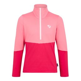 Sweatshirt Ziener "JARPS-Z midlayer junior", Mädchen, Gr. 128, rosa (pink), Obermaterial: 89% Polyester, 11% Elasthan, Sweatshirts