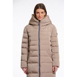 Rino & Pelle Steppmantel RINO & PELLE, Damen, Gr. 34, braun (toffee), Web, Obermaterial: 100% Polyester. Futter: 100% Polyester, unifarben, normal knielang, Mäntel, mit Kunstfellfutter, Topseller