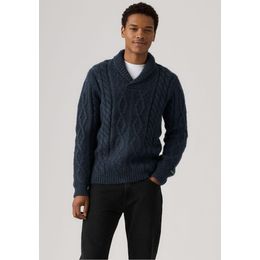 Levi's LEVI'S Herren Strickpulloverschwarz night navy heat, Gr. M, Strick, Obermaterial: 64% Polyacryl, 30% Polyamid, 6% Wolle, Pullover, mit