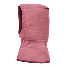 Wendemütze MaxiMo, Jungen, Gr. 49, rosa (dusty rose, rosewood), Strick, Wolle, mehrfarbig, Mützen, reine Merinowolle, reversible, doppelt gestrickt, Ausgenähtes Halsteil