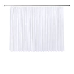 Gardine GERSTER "Estella" Gr. 5, wei&szlig;, B:450cm H:180cm, Voile, Polyester, Gardinen, Gardinenstore, Store Effekt-Voile recycelt "Estella"