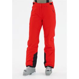 Skihose WHISTLER "Drizzle", Damen, Gr. 36, EURO-Größen, rot, 100% Polyester, unifarben, lang, Hosen, mit wasserabweisender Membran