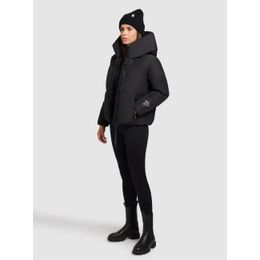 Steppjacke Khujo "AUDREY MATT", Damen, Gr. M, schwarz, 100% Polyester, unifarben, eingesetzt elastischer Bund mit Windstopper, Jacken
