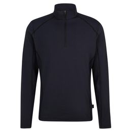 Sweatshirt Ziener "JELANO-Z midlayer man", Herren, Gr. 46, schwarz, Obermaterial: 88% Polyester (recycelt), 12% Elasthan, Sweatshirts