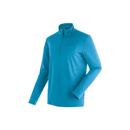 Maier Sports Herren Fleecepullover "Felix"royalblau, Gr. 56, 100% Polyester, Sweatshirts, Herren Fleece, funktioneller Midlayer, Half-Zip, Regular Fit