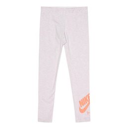 Nike Sportswear Leggings 'Air' M&auml;dchen Gr&ouml;&szlig;e 158/170 graumeliert / neonorange