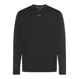 T-Shirt Reebok "ID TRAIN LS TECH TEE", Herren, Gr. L, schwarz, Obermaterial: 100% Polyester, normal, Rundhals, Shirts