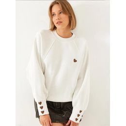 Bianco Lucci Sweatshirt Damen Gr&ouml;&szlig;e L braun / wei&szlig;
