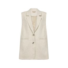 Kurzmantel soyaconcept "Soya Concept Coat SC-SIMI 1", Damen, Gr. 40, 8008 sand, Obermaterial: 37% Baumwolle, 37% Ramie, 26% Leinen, Mäntel