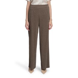 Marlene-Hose Betty Barclay "Damen Marlene-Hose im Glitzer-Look", Damen, Gr. 36, Normalgrößen, braun, Obermaterial: 90% Polyester, 5% Polyester metallisiert, 5% Elasthan., relaxed fit lang, Hosen