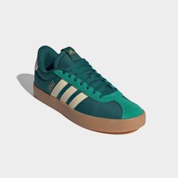 Herren Sneaker "VL COURT 3.0", adidas Sportswear, Gr. 40collegiate gr&uuml;n, warm vanilla, court gr&uuml;n, Leder, Textil, Schuhe