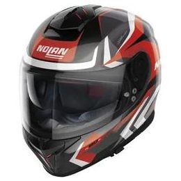 Nolan N80-8 Rumble N-Com Matt Schwarz / Rot Integralhelm XL