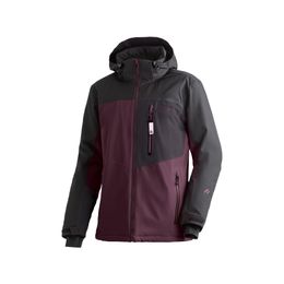 Skijacke Maier Sports "Oravice", Herren, Gr. 46, lila (purpurviolett), 100% Polyester, hoch geschlossener Ausschnitt, Jacken, Herren Winterjacke mit RV-Taschen und Kapuze, wasserdicht