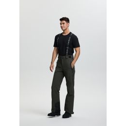 Skihose Luhta "Luhta KORTEPOHJA", Herren, Gr. 50, N-Gr, schwarz olive, Obermaterial: 94% Polyester, 6% Elasthan. Futter: 94% Polyester, 6% Elasthan. Wattierung: 100% Polyester, Hosen
