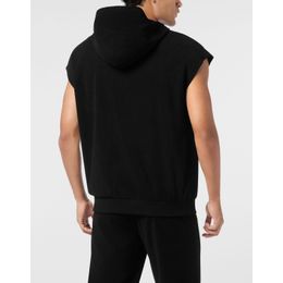 Kurzweste Plein Sport "Jogging-Weste", Herren, Gr. XXL, schwarz (02, schwarz), Obermaterial: 47% Polyester, 38% Viskose, 15% Elasthan, Westen