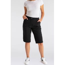 Bermudas KjBRAND "BETTY", Damen, Gr. 54, N-Gr, schwarz, Web, Obermaterial: 47% Baumwolle, 45% Polyester, 6% Viskose, 2% Elasthan, Basic schmal, Hosen, Sommerhose Wash & Go