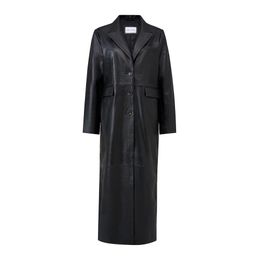 RICANO Ledermantel 'Glossy' Damen Gr&ouml;&szlig;e XS schwarz