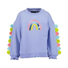 Sweater Blue Seven "Blue Seven Mädchen Sweatshirt", Mädchen, Gr. 104, 4644, lila, 95% Baumwolle, 5% Elasthan, normal normal, gerader Abschluss, Sweatshirts