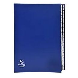 Exacompta Ordnungsmappe 621229E Karton Blau 26,5 (B) x 3,5 (T) x 34 (H) cm