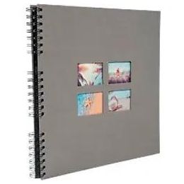 Exacompta Milano Spiralfotoalbum Hardback Papier 33 x 35 x 3,3 cm Grau