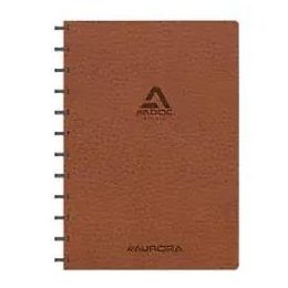 Adoc ADOC Business Notizbuch DIN A4 Liniert Kunststoff Seitlich gebunden Kunstleder Softcover Braun Nicht perforiert 144 Seiten